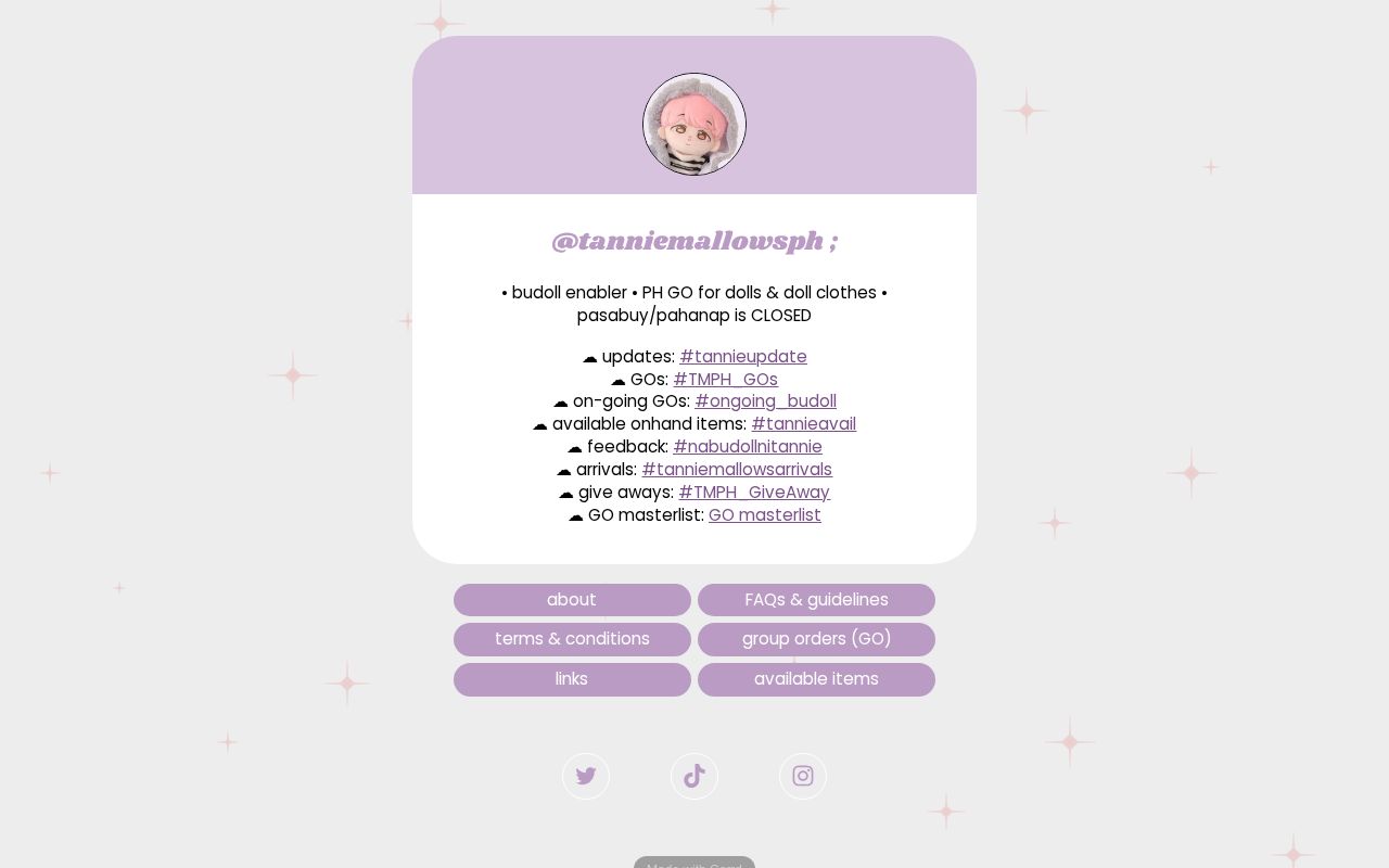 hello! welcome to tanniemallowsph~